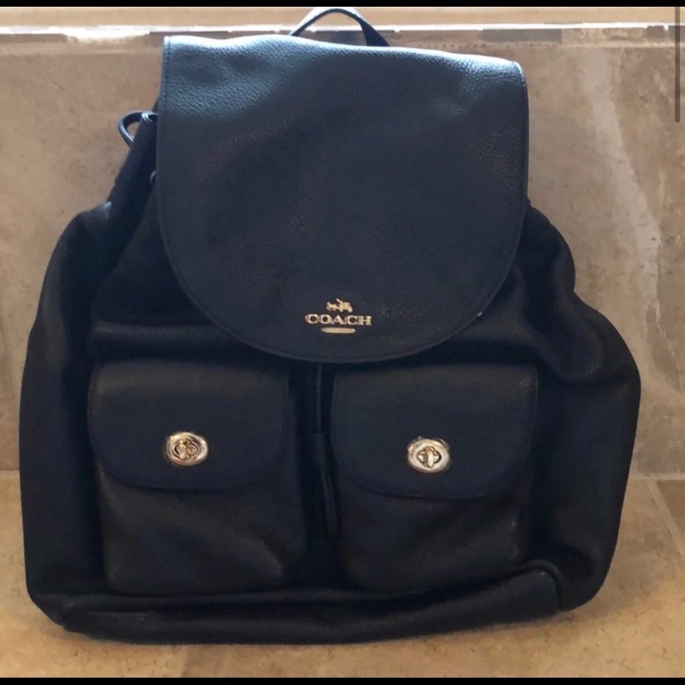Coach Leather Backpack - Gem